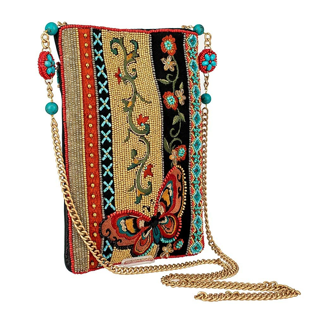 Mary Frances Womens Mary Frances Journey Mini Crossbody handbag, Multi, One Size US