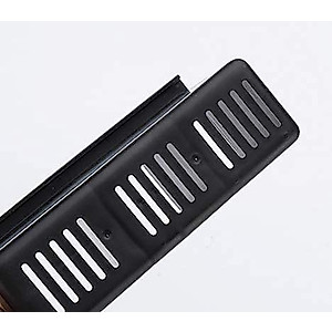 SUNFICON Dish Drainer Dish Drying Rack Kitchen Countertop Dishes Draining Holder Organizer with Drip Tray Cutlery Utensil Holder Heavy Duty Metal RV Studio Small Apartment 18.5x10.83x7.48in,Black