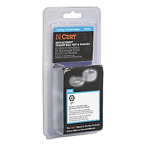 CURT 40104 Replacement Trailer Hitch Ball Nut and Washer for 1-Inch Shank