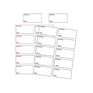 Removable Freezer Paper Waterproof Food Labels Write Stickers Data Baby Daycare reussble Bottles Plastic Pantry Storage containers Refrigerator Kitchen