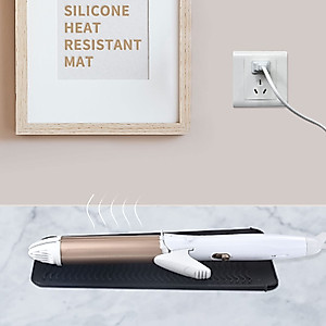 EIOKIT 2 Pack Silicone Heat Resistant Travel Pouch for Straighteners, Crimpers, Curling Wands, Flat Irons and Hot Hair Styling Tools