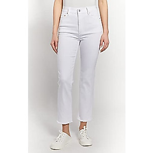 O A T NEW YORK Women's Luxury Clothins Basic High Rise Denim Jeans with Five Pockets, Comfortable & Stylish Pants, Mable White, 29