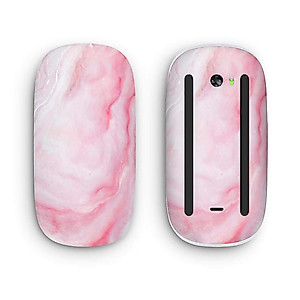 Design Skinz Marbleized Pink Paradise V4 Vinyl Decal Compatible with The Apple Magic Mouse 2 (Wireless, Rechargable) with Multi-Touch Surface
