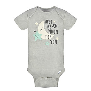 Gerber Baby 8-Pack Short Sleeve Onesies Bodysuits, Elephants, 0-3 Months