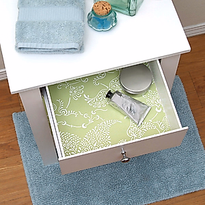 Con-Tact Brand Creative Covering, Self-Adhesive Shelf and Drawer Liner, Multi-Purpose Vinyl Roll, Easy to Use and Apply, 18'' x 9', Stylish Potpourri Design