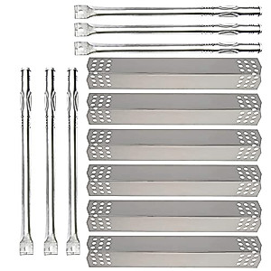 Cmanzhi S7B0-0896 (6-Pack) Replacement Parts for Nexgrill 720-0896B 720-0896C 720-0896E 720-0882A 720-0896 730-0896 720-0925 720-0925P Burners and Heat Plates