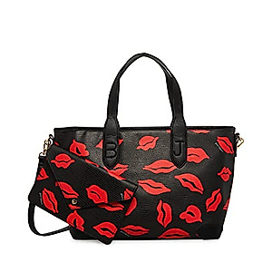 Betsey Johnson Carry Away Tote with Pouch, Red