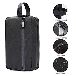 Etercycle Toiletry Bag for Men, Portable Travel Toiletry Organizer Bag,Shaving Bag for Toiletries Accessories (Black)