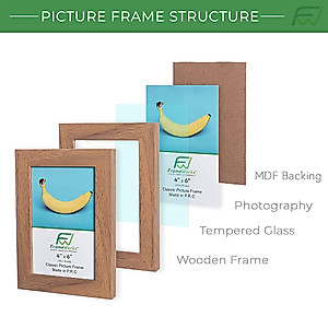 FrameWorks 2-Pack, 11x14 Matted to 8x10 Picture Frame, Golden Oak – Classic Wooden Photo Frame with Tempered Glass, Modern Matte Finish for Prints, Posters, Certificates & Wall Decor – Gallery-Ready