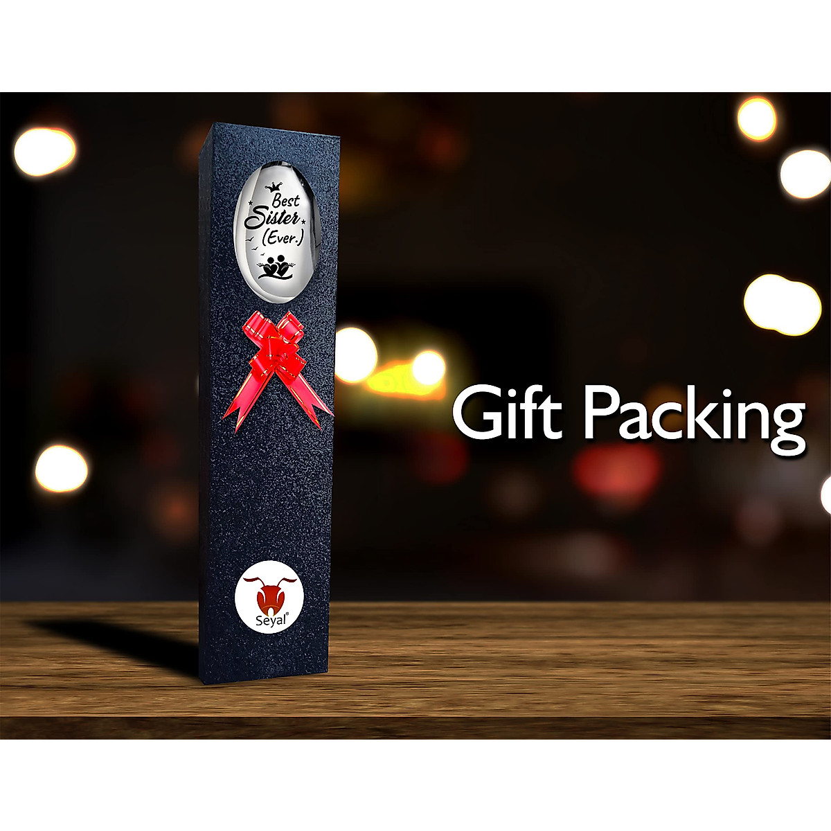 Seyal® Best Sister Ever Spoon Gift - Sister Gift - Sister Gifts - Sisters Day Gift - Gift for Sisters - Sister Gifts from Sister - Sisters Gift - Sister Gift from Brother