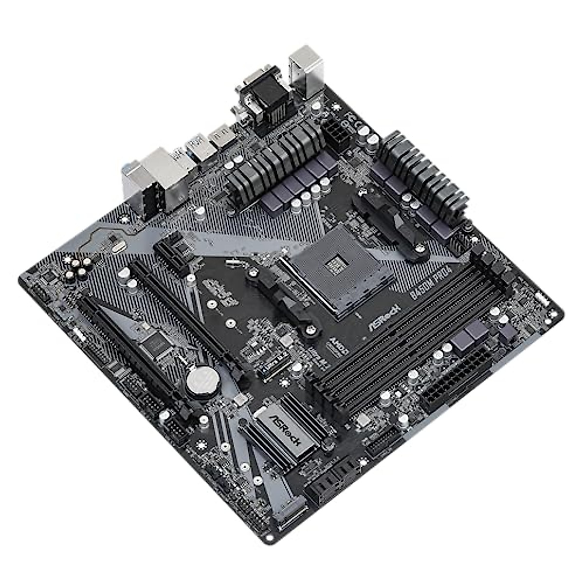 ASROCK B450M PRO4 R2.0 Socket AM4/ AMD B450/ DDR4/ SATA3&USB3.2/ M.2/ Micro ATX Motherboard