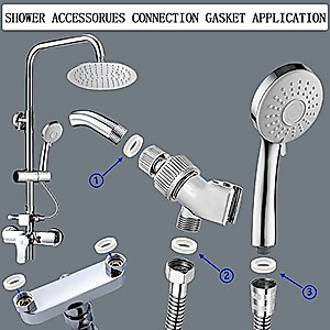 TWCC 256 Pcs Assorted Flat Rubber Washers Plumbing Large Gasket Assortment Kit Hose Gasket Set,for Garden Hose Adapter Water Tank Pipe Splitter Shower Head Water Meter Coupling Washers Repair