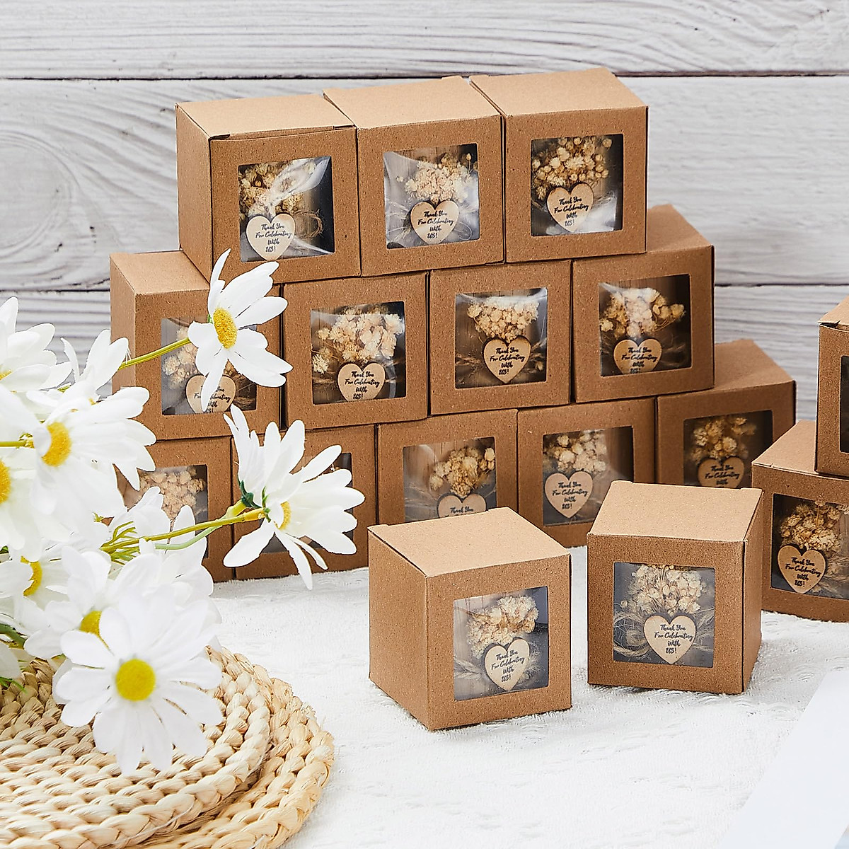 12 Pcs Rustic Wedding Favor Candle Holders Bridal Shower Favors Candles Wedding Party Favors Wedding Wooden Candle Gifts Wedding Souvenirs for Guest Romantic Gifts Wedding Decorations (Light Brown)