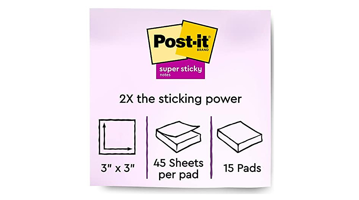 Post-it Super Sticky Notes Limited Edition – Vibrant & Reusable 3x3
