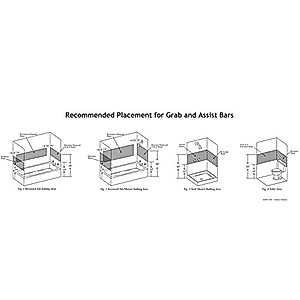 Franklin Brass 5636 1-1/2-Inch x 36-Inch Concealed Mount Safety Bath and Shower Grab Bar, Stainless Steel