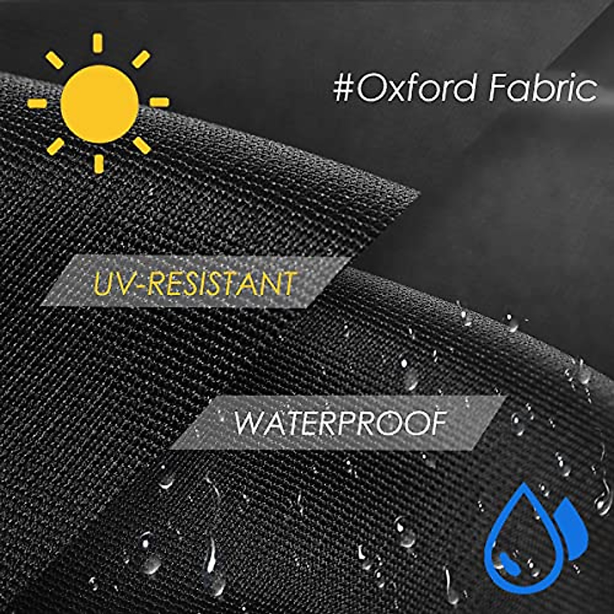 COOSOO Bird Cage Covers for Night Large Birdcage Protection Blackout Breathable Washable Waterproof Material Universal Fit Black