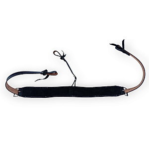 WEMBILS Horse Western Leather Complete Flank Cinch Set Rear Flank Back Cinch Girth Saddle Billets TACK Horse Cinches (Black)