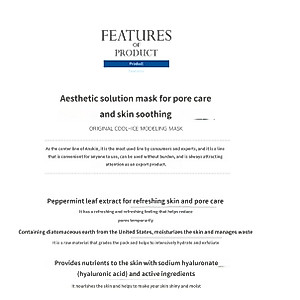Anskin Modeling Mask Powder Pack Cool Ice for Soothing and Pore Management, 240g
