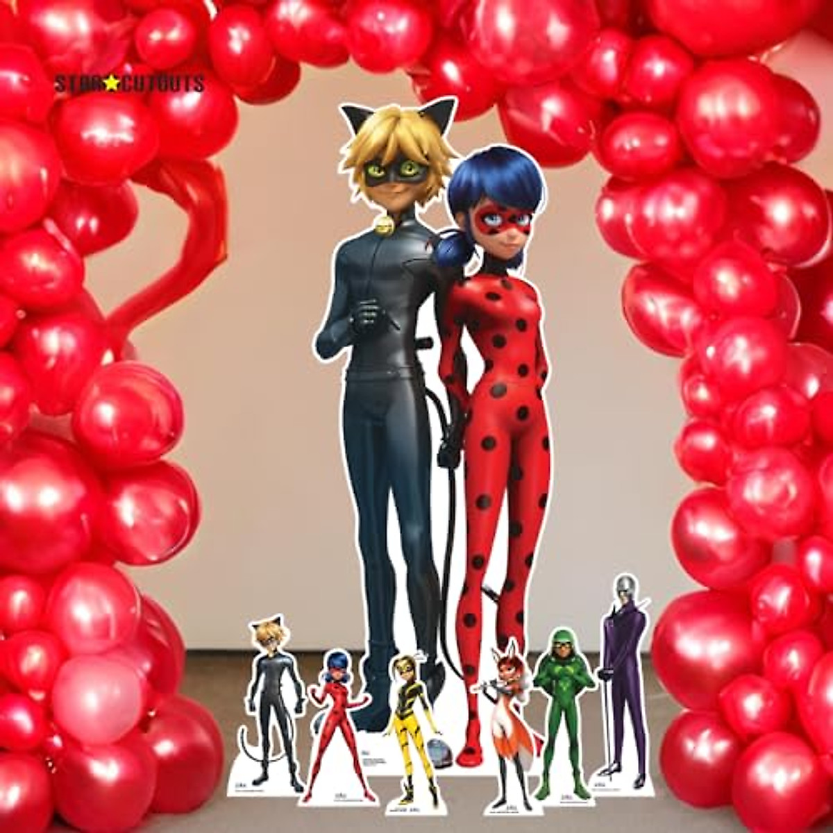 Star Cutouts SP016 Miraculous Party Pack Cardboard Cut Out Height 135cm Miraculous: Tales of Ladybug & Cat Noir
