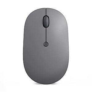 Lenovo Go USB-C Essential Wireless Mouse, 2.4 GHz Nano USB-C Receiver, Adjustable DPI, Rechargeable Battery, Ambidextrous, GY51C21210, Grey