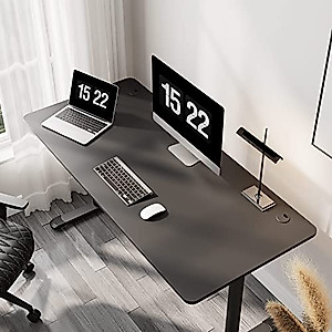 It's_Organized Gaming Desk,60 Inches Large Gaming Computer Desk PC Gaming Table Desk Laptop Workstation,Free Mouse Pad for Home Office Gaming,Black