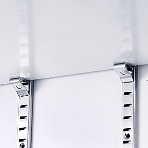 YVTCRTCW 12 Pack Shelf Pilaster with Screws, Stable Structure 39 inch Thicken Metal Mortise Mount Shelf Rail, Lengthen Adjustable Wall Shelves for Wall Shelving System Closet Organization, Silver