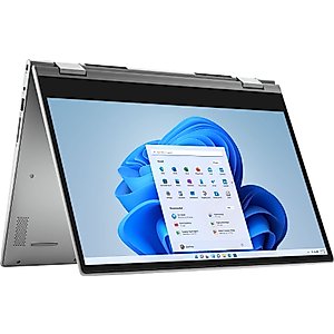 Dell 2022 Newest Inspiron 14 5000 5406 2 in 1 Laptop 14" HD Touchscreen 11th Gen Intel Core i5-1135G7 Processor 16GB RAM 1TB SSD Webcam HDMI Backlit Keyboard Windows 10 S Silver