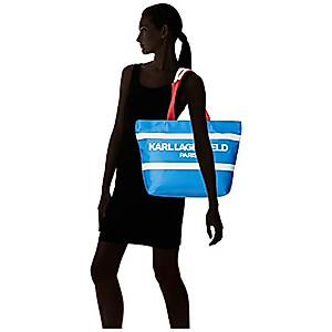 Karl Lagerfeld Paris womens Amour Small Backpack Handbags Tote Blue Stripe Maybelle One Size, Blue Stripe Maybelle, One Size US