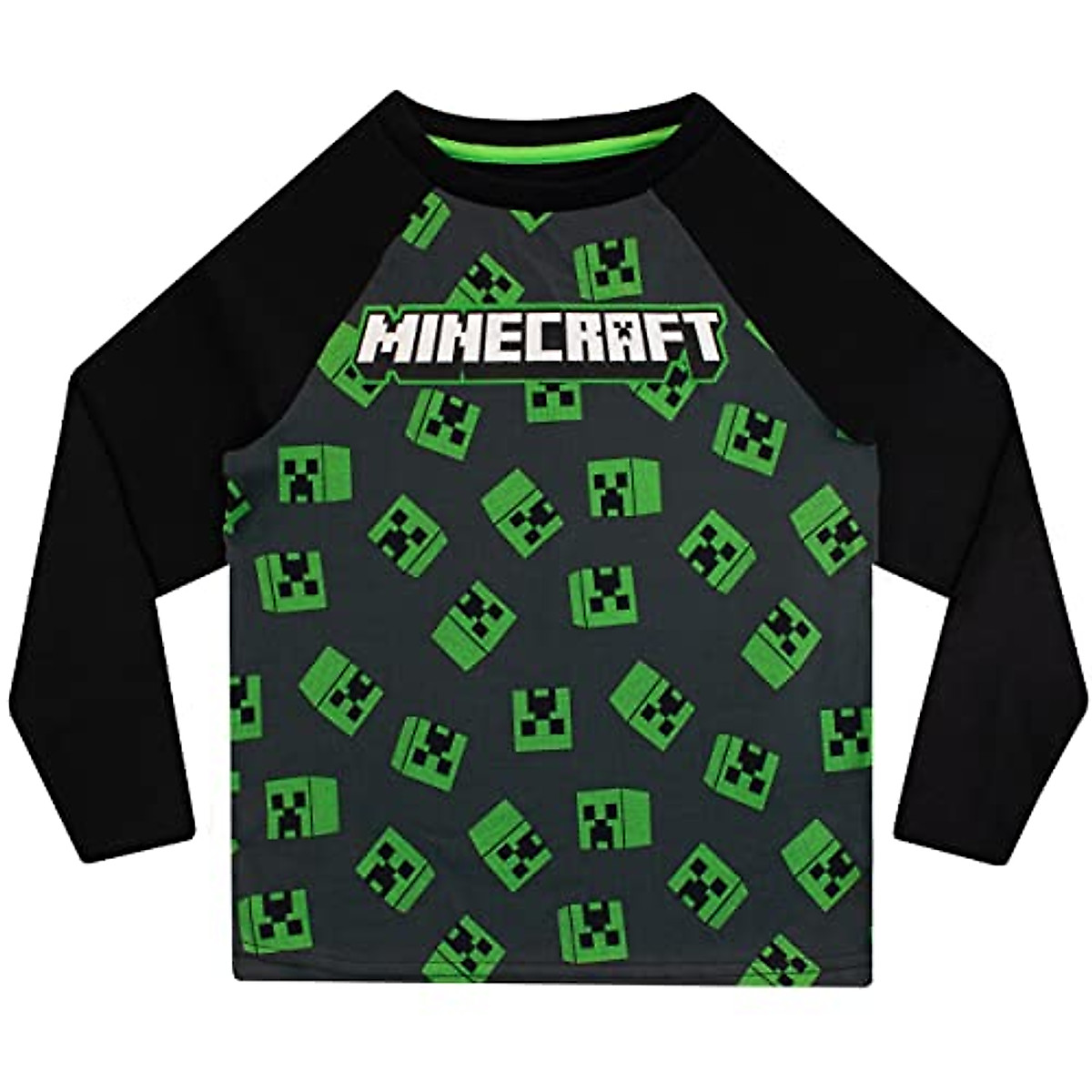 Minecraft Boys' Creeper Pajamas Size 7 Multicolored