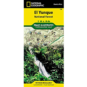 El Yunque National Forest Map (National Geographic Trails Illustrated Map, 790)