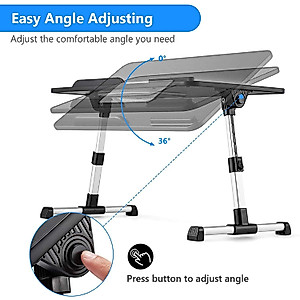 BoxWave Stand and Mount for Toshiba Satellite Radius 12 (Stand and Mount True Wood Laptop Bed Tray Stand, Desk for Comfortable Work in Bed. for Toshiba Satellite Radius 12 - Jet Black