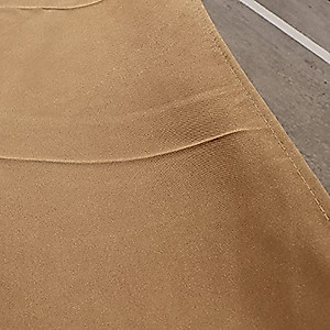 LPAYOK 6.5 x 6.5 ft Patio Umbrella Replacement Canopy, Market Table Umbrella Canopy with 4 Ribs Square Outdoor Table Umbrella Replacement Top Fit Outdoor (Canopy Only), Grey