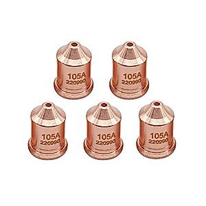 5PCS Professional Plasma Cutting Nozzles Cutting Torch Tips Electrode Cap Cutting Consumables