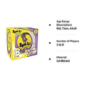 Spot It! Classic - Award-Winning Card Game with Endless Playability, Fast-Paced Observation Game for the Whole Family! Ages 6+, 2-8 Players, 15 Minute Playtime, Made by Zygomatic
