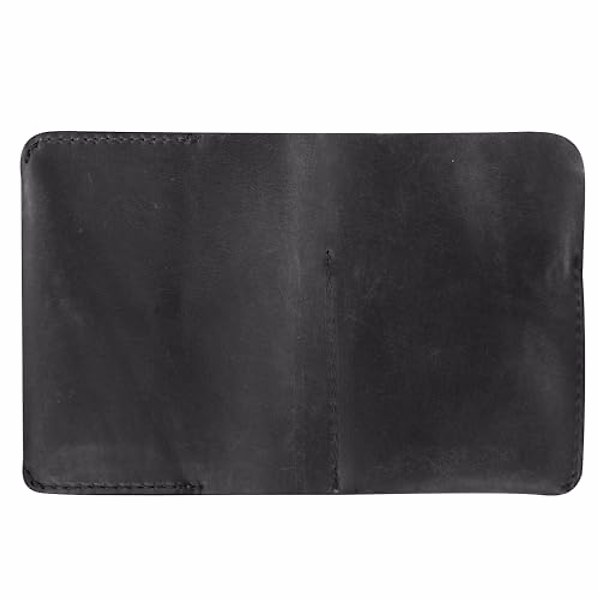 Hide & Drink, Bifold Card Holder Handmade from Full Grain Leather, Credit Card Storage, Money Organizer, Cash Case, Minimalist Wallet :: Charcoal Black