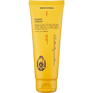 Seven Potions Lathering Shaving Cream for Men – Smooth, Irritation-free Shave – Soothing, Hydrating, Moisturising Shave Soap – Natural, Vegan, Cruelty-Free (4.06 FL OZ)
