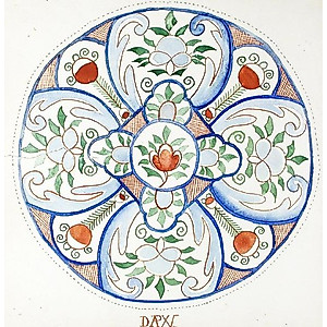 An original design for a porcelain plate