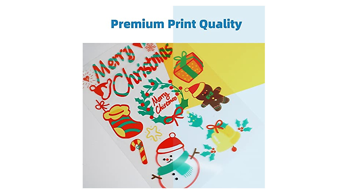 100 Sheets 8.5x11 Laser Transparency Film for Printers