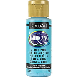 DecoArt Americana Acrylic Paint, 2-Ounce, Indian Turquoise