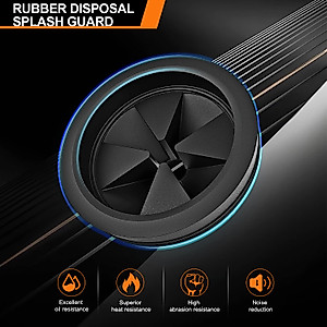 BOTEMY Garbage Disposal Splash Guards 3-1/8" Sink Baffle Garbage Disposal Stopper Rubber Drain Plugs Food Waste Disposer Accessories for Waste King, Whirlaway, GE Garbage Disposals