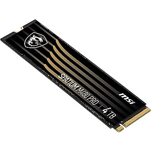 MSI SPATIUM M480 PRO PCIe 4.0 NVMe M.2 4TB Internal SSD PCIe Gen4 NVMe (SPATIUM M480 PRO PCIe 4.0 NVMe M.2 4TB)