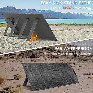 TWELSEAVAN Portable Solar Panel for Power Station, 120W Foldable Solar Charger with QC3.0/PD60W/DC 4 Outputs for Phone Tablet, Camping Outdoors RV