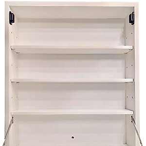 Flip Frame - 21" Espresso Medicine Cabinet, Wall Storage Desk, Over Toilet Cabinet, Spice Organizer