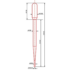 Globe Scientific 138080 LDPE General Purpose Transfer Pipet, Non-Sterile, Standard, 155mm Length, 7.0mL Capacity, Natural, 500 Count (Pack of 10)