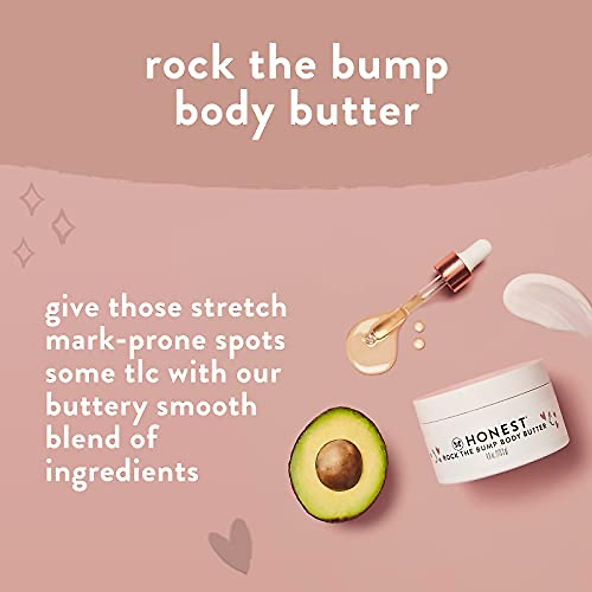 The Honest Company Mama Body Butter + Body Oil Bump Love Bundle, 8.2 Oz.
