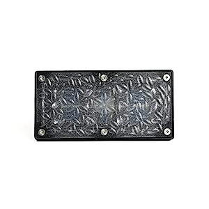 Solar Brick Landscape Path Light, 8x4 Recessed Polyresin Paver, Cool White LEDs, Waterproof, Outdoor Use, No Wires or Plugs - Rechargeable Battery Included