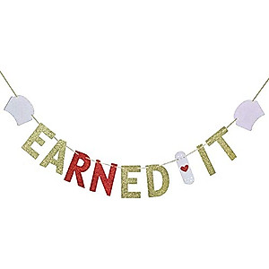 Earned It Banner, Nurse Graduation Banner , RN Graduate, Nursing School Grad