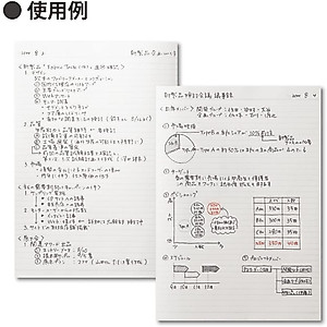 KOKUYO Campus Twin Ring Notebook, Business Type, Dot B 6mm Ruled, Semi-B5, 50 Sheets, 37 Lines, Navy Cover, Japan Import (SU-T113BT-DB)