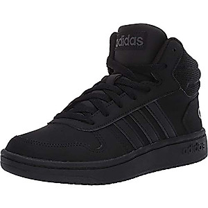 adidas Men's Hoops 2.0 MID Sneaker, core Black/core Black/Grey Six, 8.5 M US