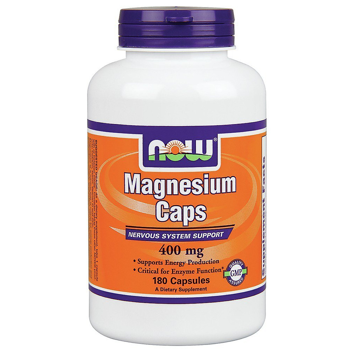 NOW Magnesium 400mg, 180 Veg Capsules